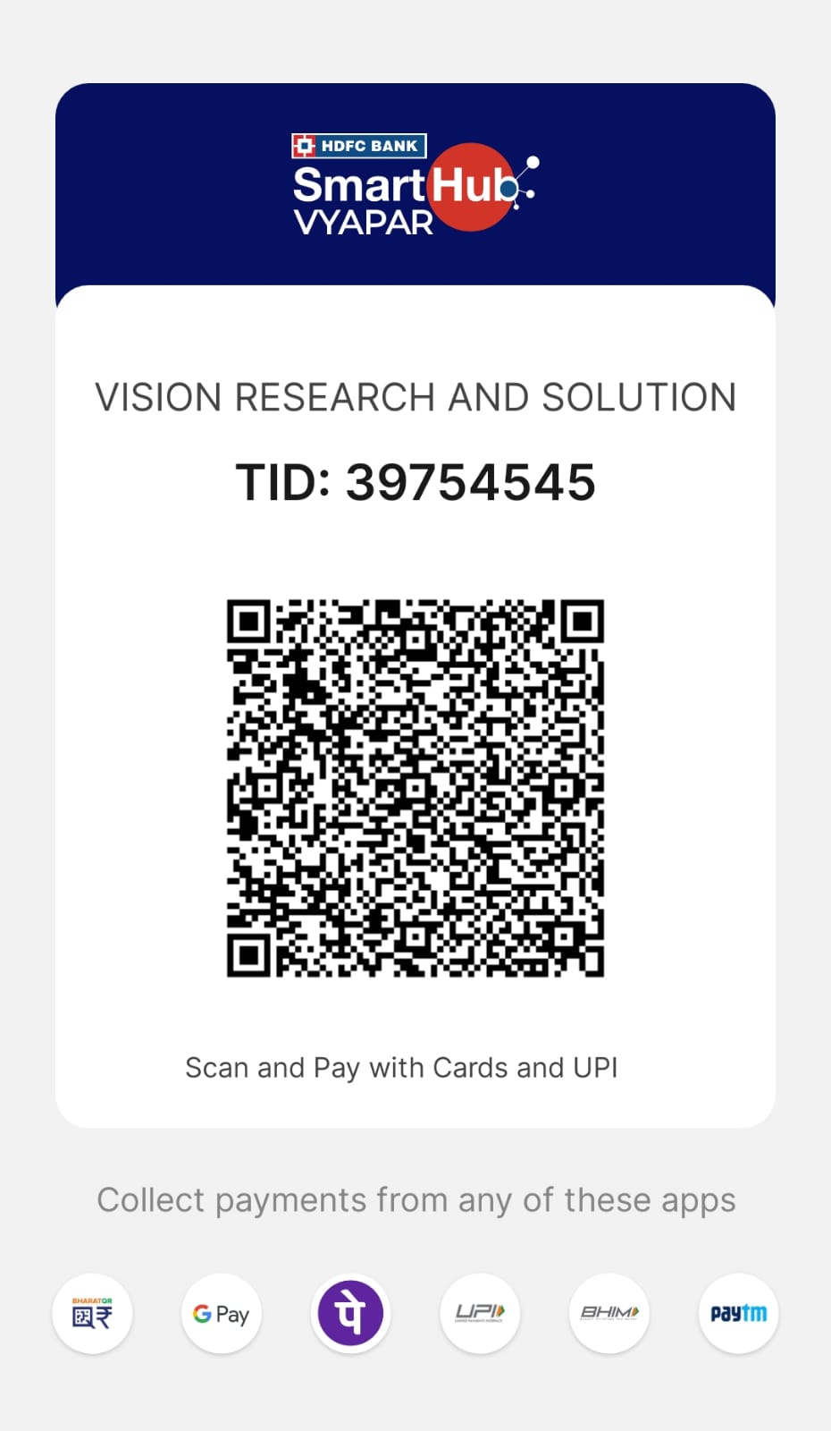Vision Research and Solution